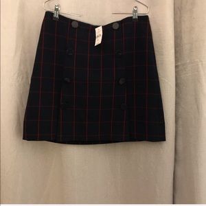 LOFT | Skirts | Loft Windowpane Shift Skirt Nwt | Poshmark